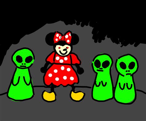 Minnie Mouse On An Alien Planet Drawception