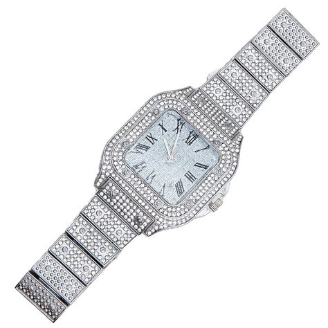 Ice Square Face Silver 01