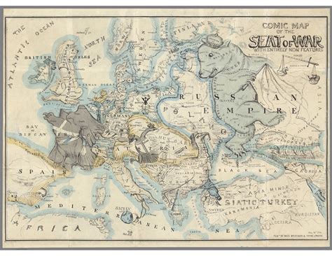 Satirical Crimean War Map Mappenstance