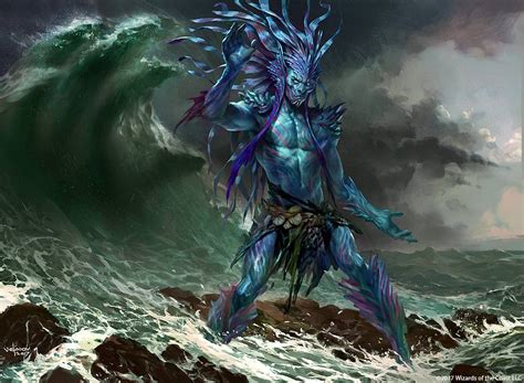 Master Of Waves Mtg Art From Duel Decks Merfolk Vs Goblins Set By