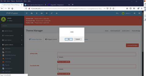 Cross Site Scripting Vulnerability On Theme Manager Feature In Php Fusion 90360 New Version
