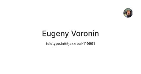 Eugeny Voronin — Teletype