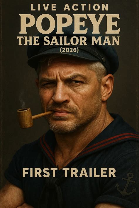 Hollywood Popeye The Sailor Man 2026 First Trailer Tom Hardy 🎬