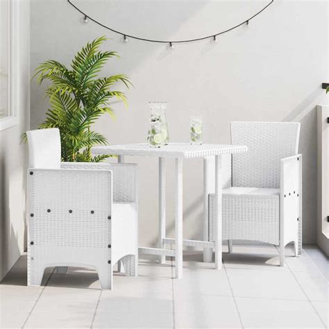 Chaise De 2 Pcs Blanc 53 X 49 X 85 Cm Polypropylène Leroy Merlin
