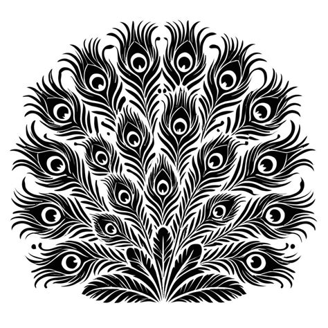 Peacock Feather Pattern 56947187 Vector Art At Vecteezy