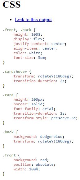 flippable css card — how to create a css card that flips when you hover