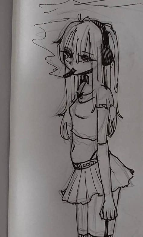 Emo Girl Drawing Sketches