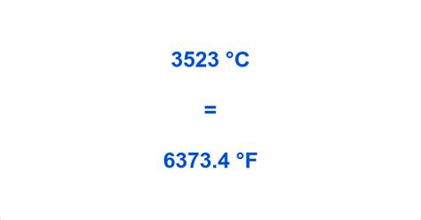 3523 Celsius To Fahrenheit What Is 3523 °c In °f