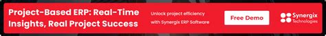 How Project Based Erp Can Transform Your Project Management Synergix Technologies Erp System