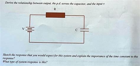 solved derive the relationship between the output the p d across the