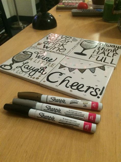 Sharpie Crafts Oil Based Sharpie Ceramic Tile Crafts