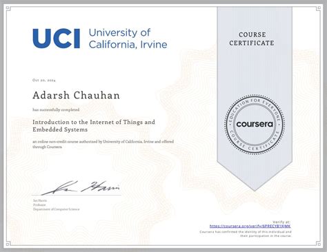 Adarsh Chauhan On Linkedin Intro To Iot And Embedded Systems Completed