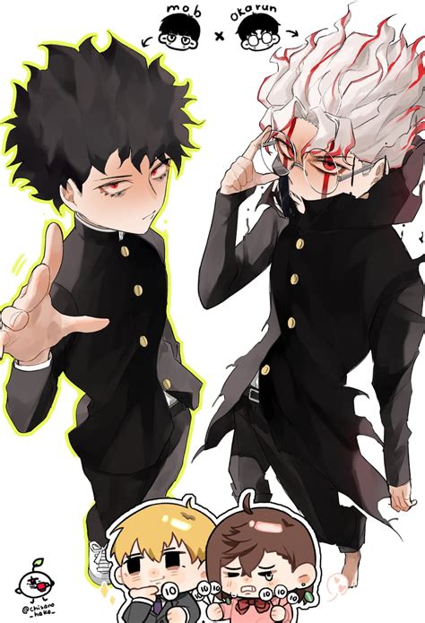 Kageyama Shigeo Ayase Momo Reigen Arataka And Takakura Ken Mob Psycho 100 And 1 More Drawn