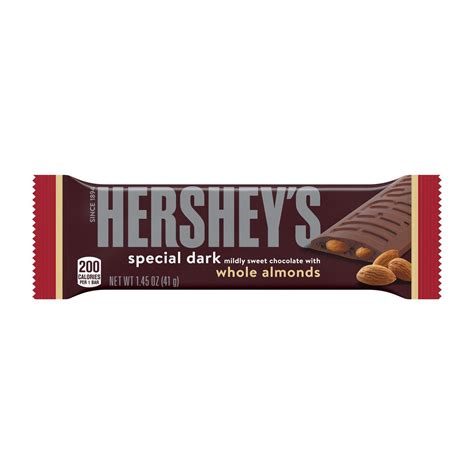 Hersheys Special Dark Chocolate With Whole Almonds Candy Bars 1 45 Oz
