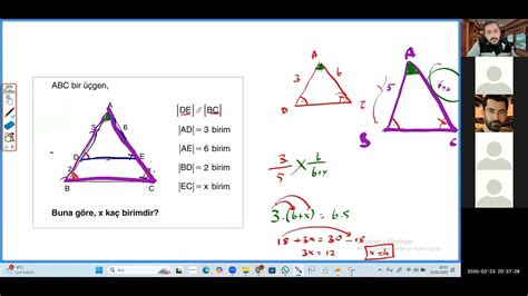 9 Sinif Temel Oran Ve Thales Teoremİ 1 Ders Youtube