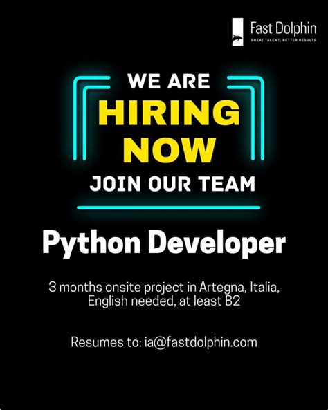 pythondeveloper techjobs italyjobs developercommunity pythoncoding