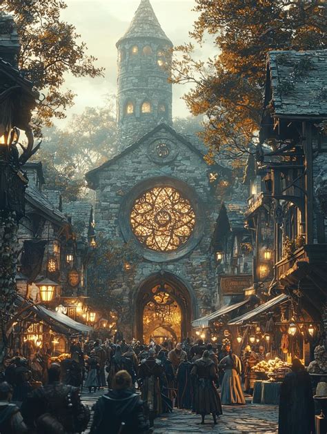 Arch Passage Fantasy Places Medieval Fantasy Fantasy Artwork