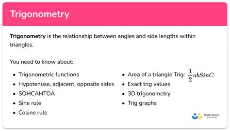 Trigonometry Gcse Maths Steps Examples And Worksheet