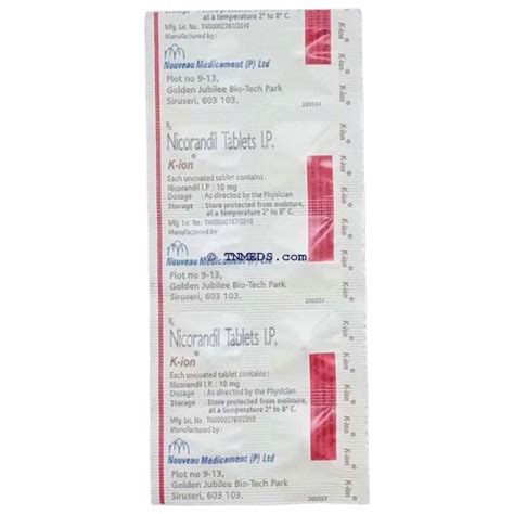 K Ion Tablets 10s Pack → Buy Online ★ Low Price ★ View Uses Side