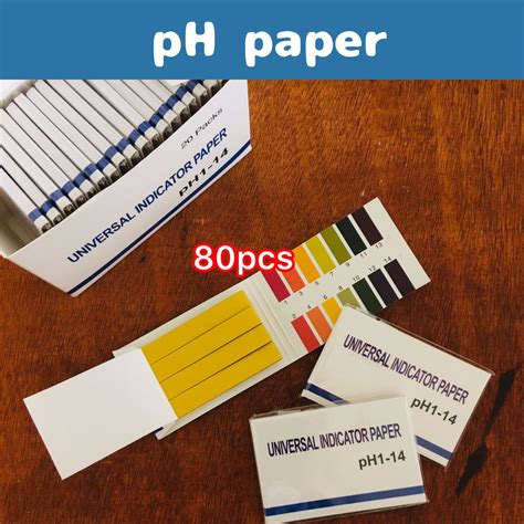 Ph Test Paper Universal Indicator Paper 80pcs Lazada