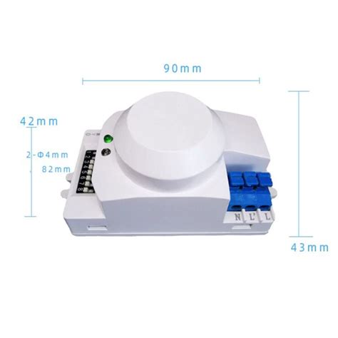 Microwave Sensor Switch 58ghz Hf 220v Led 360 Degree Radar Motion Body