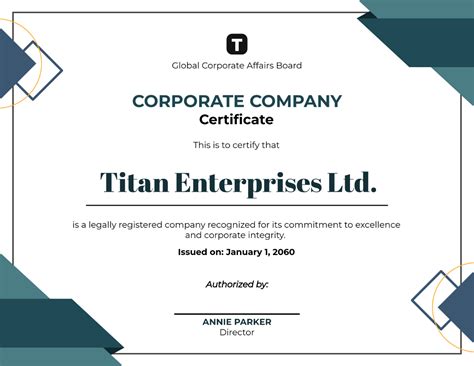 Free Company Approval Certificate Template To Edit Online