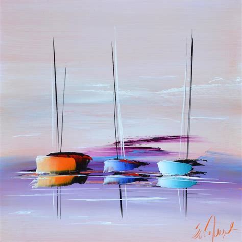 Peinture A Laube Dun Jour Par Munsch Eric Carré Dartistes