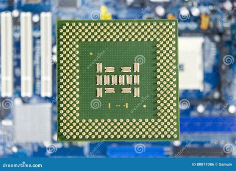 The Modern CPU Stock Photo Image Of Technology Silicon 80877086