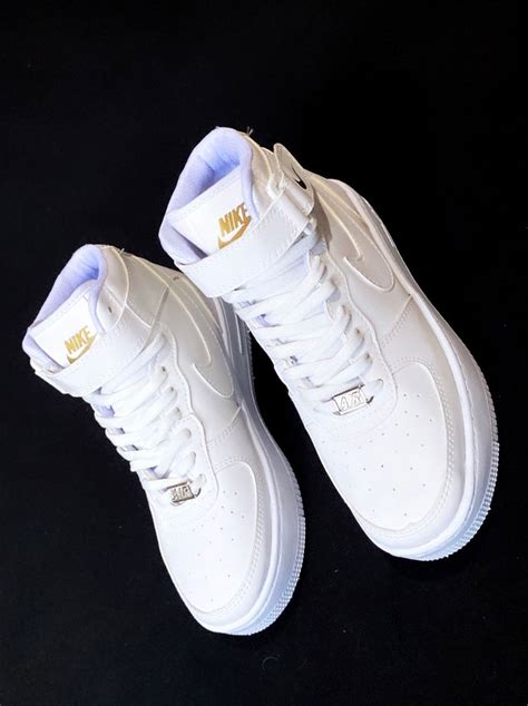 Botitas Air Force Blancas Unisex Hombre Y Mujer