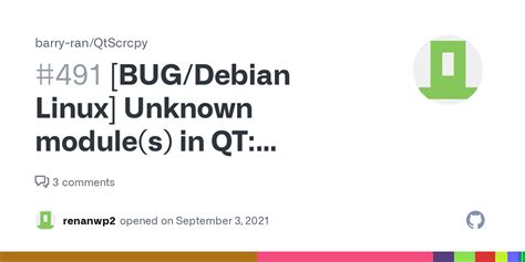 Bugdebian Linux Unknown Modules In Qt X11extras · Issue 491 · Barry Ranqtscrcpy · Github