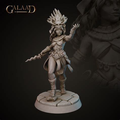 3d Printable Aztec Release By Galaad Miniatures
