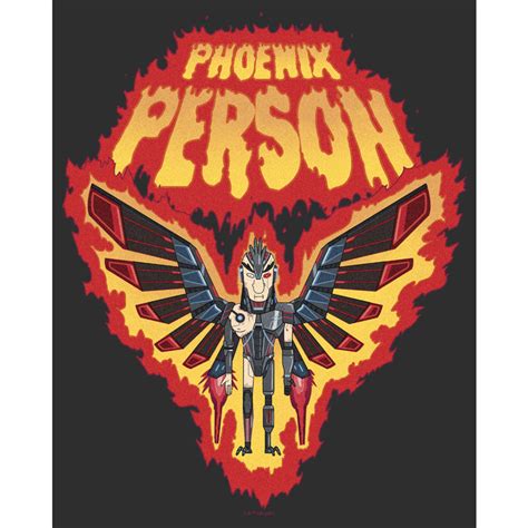 Rick And Morty Mens Rick And Morty Phoenix Person Graphic Tee