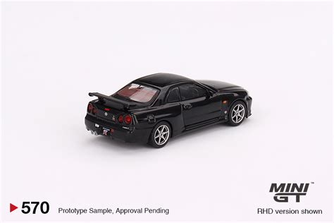 Mini Gt 1 64 Nissan Skyline Gt R R34 V Spec Black Pearl Tiny 微影