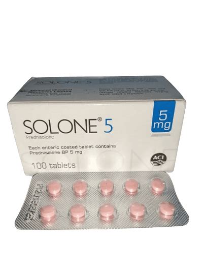 Solone Prednisolone 5mg Tablets Medshop Australia