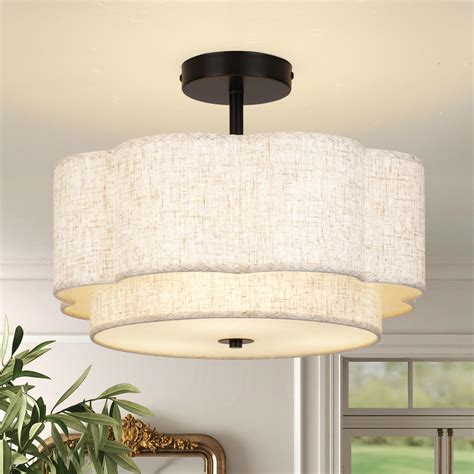 Scalloped Light Fixture