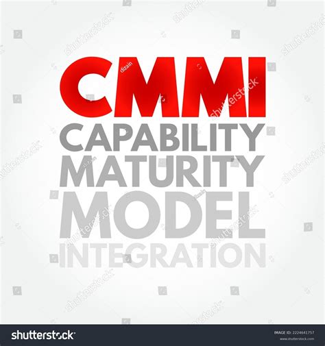 Cmmi Capability Maturity Model Integration Process Stock Vector