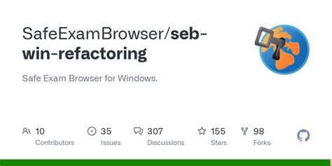 GitHub SafeExamBrowser Seb Win Refactoring Safe Exam Browser For Windows