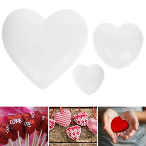 3 Pcs Polystyrene Balls Blank Valentines Day Crafts Diy Ornaments £6