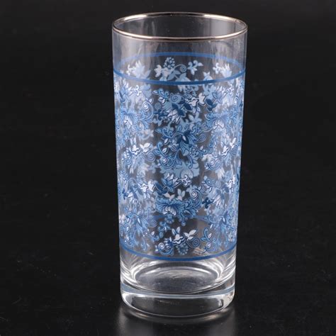 Spode Blue Room Collection Highball Glasses Ebth