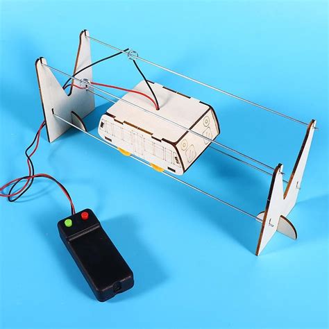 Tram Model Wood Model Kit Diy Motor Skill Simulation Self Assemble