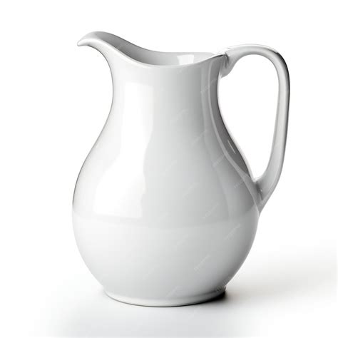 Premium Photo White Jug On A White Background