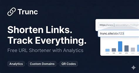 Free Url Shortener — Shorten Links And Track Clicks Trunc