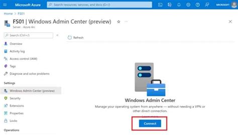 Manage Arc Enabled Windows Server With Windows Admin Center In The Azure Portal Thomas Maurer