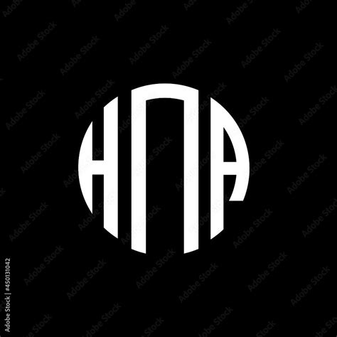 Hna Letter Logo Design Hna Modern Letter Logo With Black Background Hna Creative Letter Logo