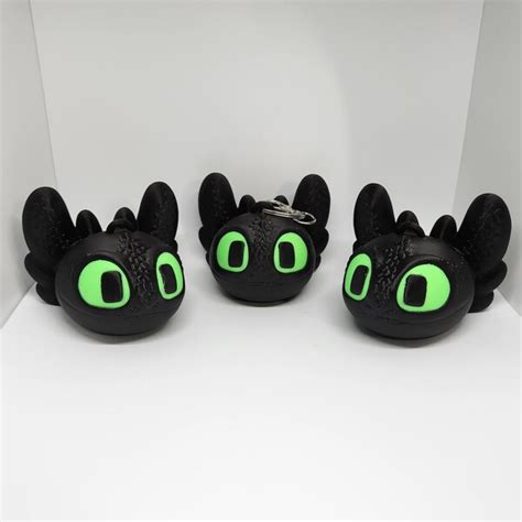 Toothless Dragon Keychain Etsy