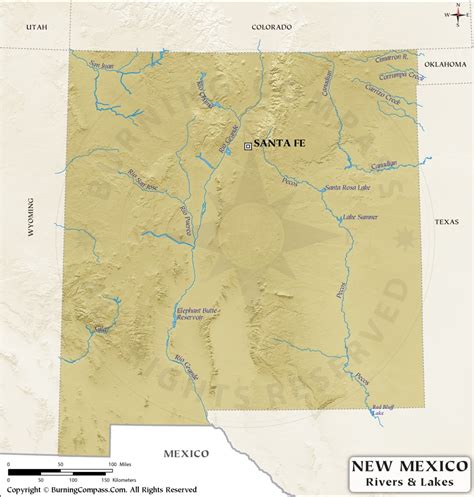 New Mexico Major Mountain Ranges Rivers And Lakes At Alyssa Corrie Blog