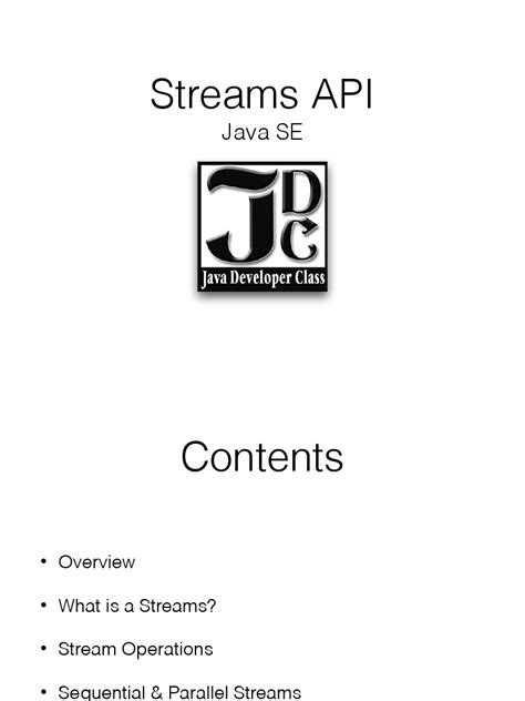 Streams Api Java Se Pdf Object Oriented Programming Programming Paradigms