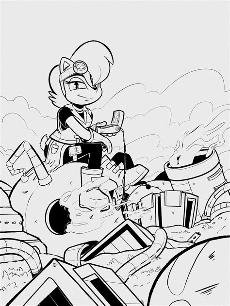 Sonic The Hedgehog Sally Coloring Pages Sonic The Hedgehog Sally Coloring Pages