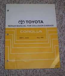 1998 Toyota Corolla Collision Damage Repair Manual