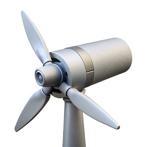 Stunning Abstract Wind Turbine Nacelle Detail Close Up Isolated